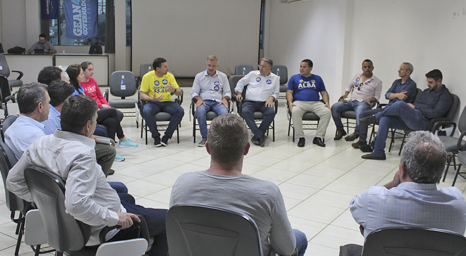 Gean Loureiro, Colombo, Zancanaro e Alba se reúnem para ouvir demandas ...